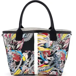 Hermès Petit H So Tote Printed Canvas - Multicolor