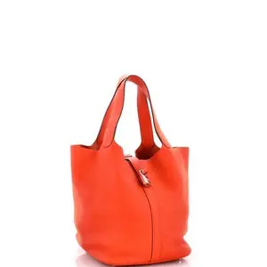 Hermès Picotin Lock Bag Clemence Gm - Feu