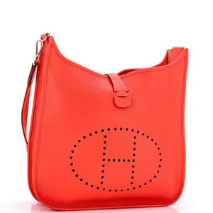 Hermès Evelyne Bag Gen Iii Clemence Gm - Red