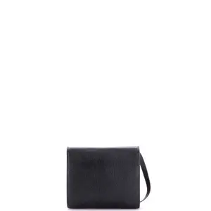 Hermès Clic Wallet On Strap Chevre Mysore 16 - Black