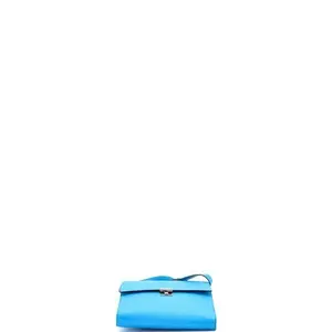 Hermès Clic Wallet On Strap Epsom 16 - Blue