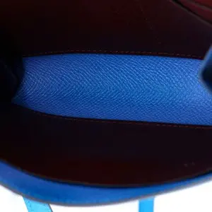 Hermès Clic Wallet On Strap Epsom 16 - Blue