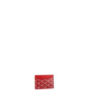 Goyard Saint Sulpice Card Holder Coated Canvas - Red