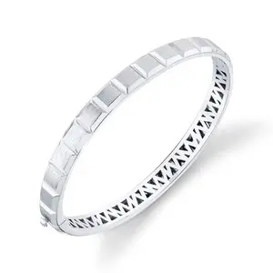 MICHAEL M Block Hinged Bangle Bracelet