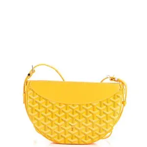 Goyard Hirondelle Shoulder Bag Coated Canvas And Leather - Orange