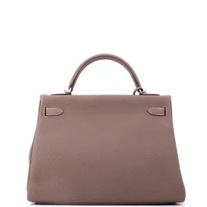 Hermès Kelly Handbag Togo With Palladium Hardware 32 - Grey