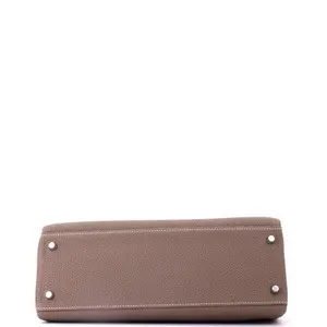 Hermès Kelly Handbag Togo With Palladium Hardware 32 - Grey