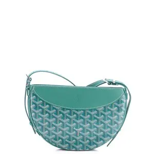 Goyard Hirondelle Shoulder Bag Coated Canvas And Leather - Green