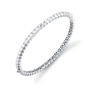 MICHAEL M Tetra 3 D Hinged Bangle Bracelet