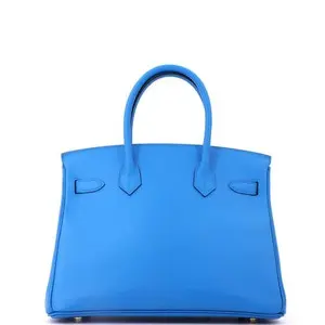 Hermès Birkin Handbag Epsom With Gold Hardware 30 - Blue