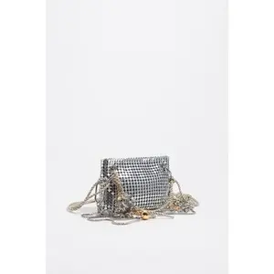 Bimba Y Lola Metallic Mesh Mini Bag