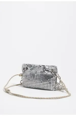 Bimba Y Lola Metallic Mesh Mini Bag