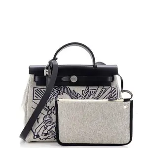 Hermès Herbag Zip Pegase Pop Toile And Leather 31