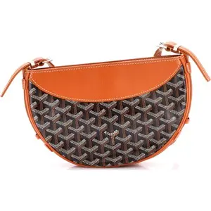 Goyard Hirondelle Shoulder Bag Coated Canvas And Leather - Brown