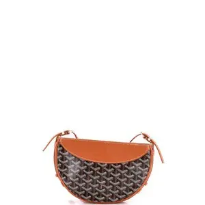 Goyard Hirondelle Shoulder Bag Coated Canvas And Leather - Brown