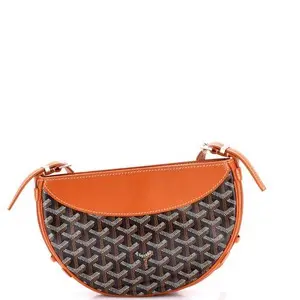 Goyard Hirondelle Shoulder Bag Coated Canvas And Leather - Brown