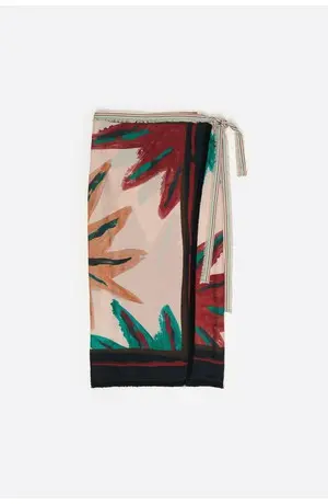 Bimba Y Lola Positional Sun Midi Wrap Skirt