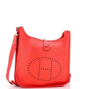 Hermès Evelyne Bag Gen Iii Clemence Pm - Red