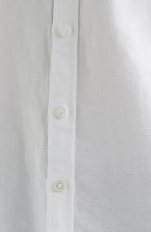 CORRIDOR Solid Linen & Cotton Button-up Shirt