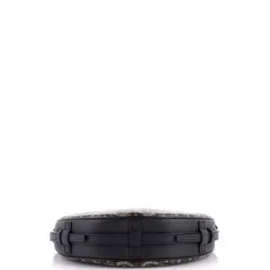 Goyard Hirondelle Shoulder Bag Coated Canvas And Leather - Black