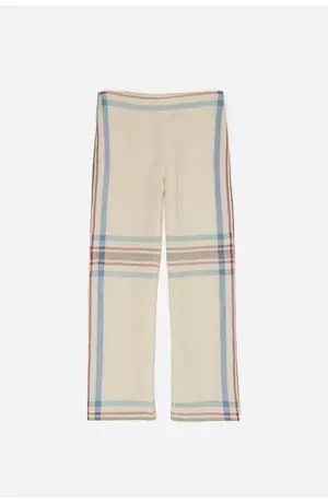 Bimba Y Lola Striped Linen Blend Trousers