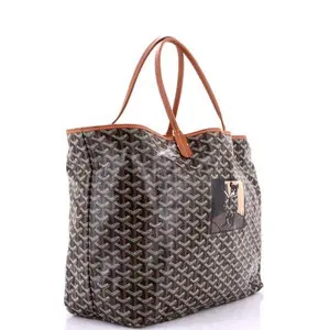 Goyard Saint Louis Tote Printed Coated Canvas Gm - Brown