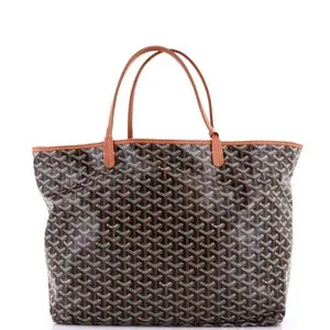 Goyard Saint Louis Tote Printed Coated Canvas Gm - Brown