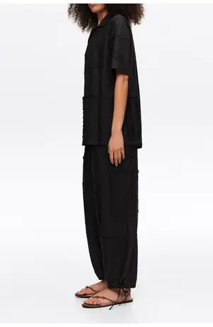 Bimba Y Lola Scarf-embroidered Patchwork Trousers