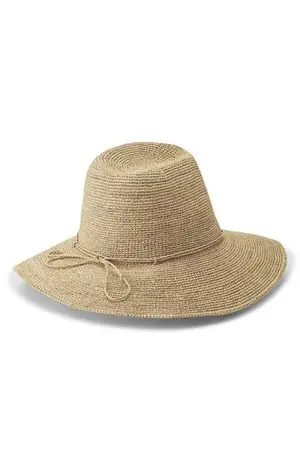 Helen Kaminski Packable Raffia Crochet Fedora