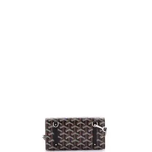 Goyard Monte Carlo Clutch With Strap Coated Canvas Pm