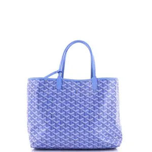 Goyard Saint Louis Reversible Tote Coated Canvas And Printed Canvas Pm - Blue