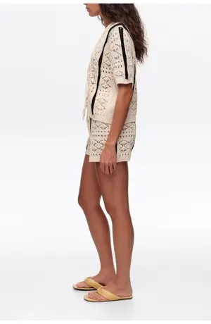 Bimba Y Lola Two-tone Knit Cardigan