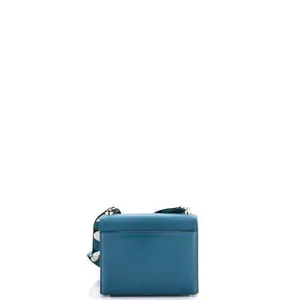 Hermès Verrou Bag Chevre Mysore And Canvas Mini - Green