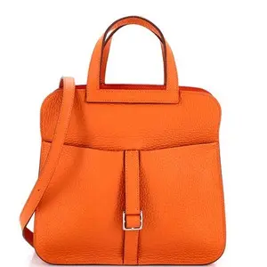 Hermès Halzan Bag Clemence 25 - Feu