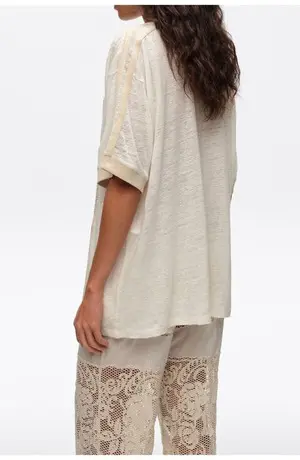 Bimba Y Lola Faded Linen Fruit Logo T-shirt
