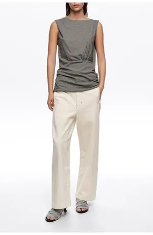 Bimba Y Lola Barrel Denim Jeans - Ecru