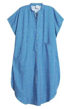 NIKKI LUND Tatjana Stripe Shirtdress
