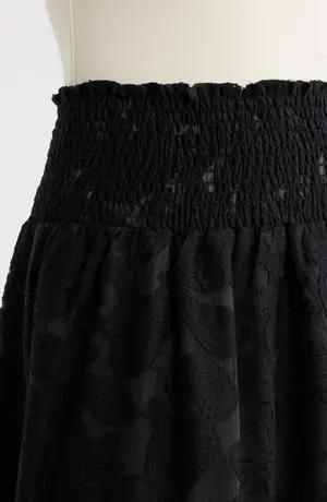 NIKKI LUND Floral Lace Maxi Skirt