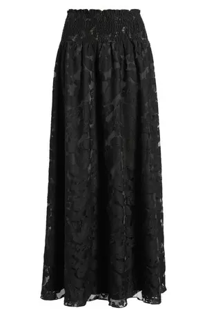 NIKKI LUND Floral Lace Maxi Skirt