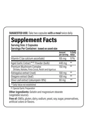 KYOLIC Aged Garlic Extract Formula 103, Immune Support