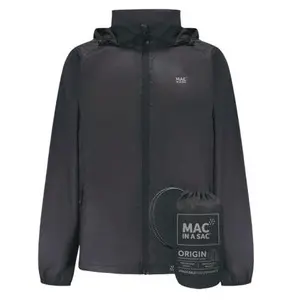 MAC IN A SAC Origin Ii Packable Waterproof Jacket - Black