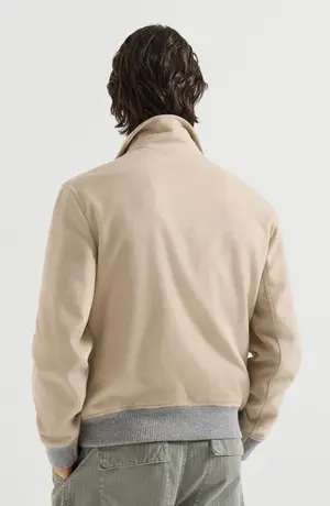 Brunello Cucinelli Lightweight Virgin Wool Cloth Shirt Jacket