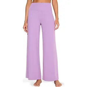 Spiritual Gangster Journey Wide Leg Jersey Pants - Amethyst