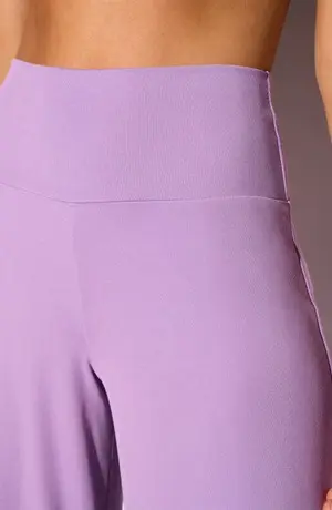 Spiritual Gangster Journey Wide Leg Jersey Pants - Amethyst