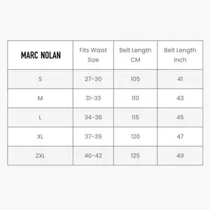 MARC NOLAN Western Hand-painted Cowhide Leather Belt