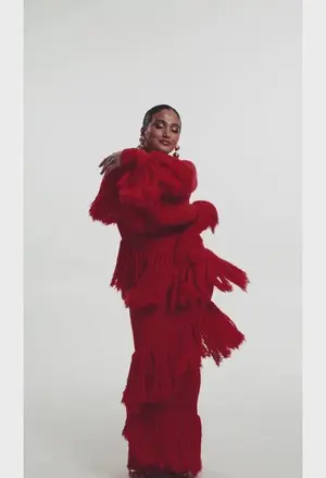 OFUURE Igho Sequin Fringe Maxi Dress
