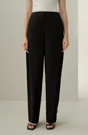 Lilysilk Curved Seam Silk Crepe Pants