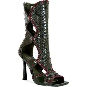 AZALEA WANG Indrani Gladiator Boot - Olive