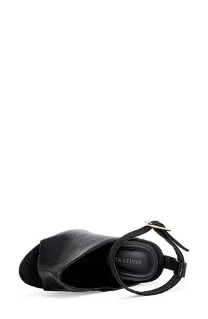 AZALEA WANG Tana Platform Ankle Strap Sandal - Black