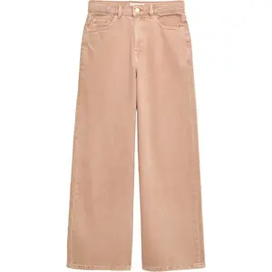 PER UNA BY M&S High Waist Wide Leg Jeans - Brown
